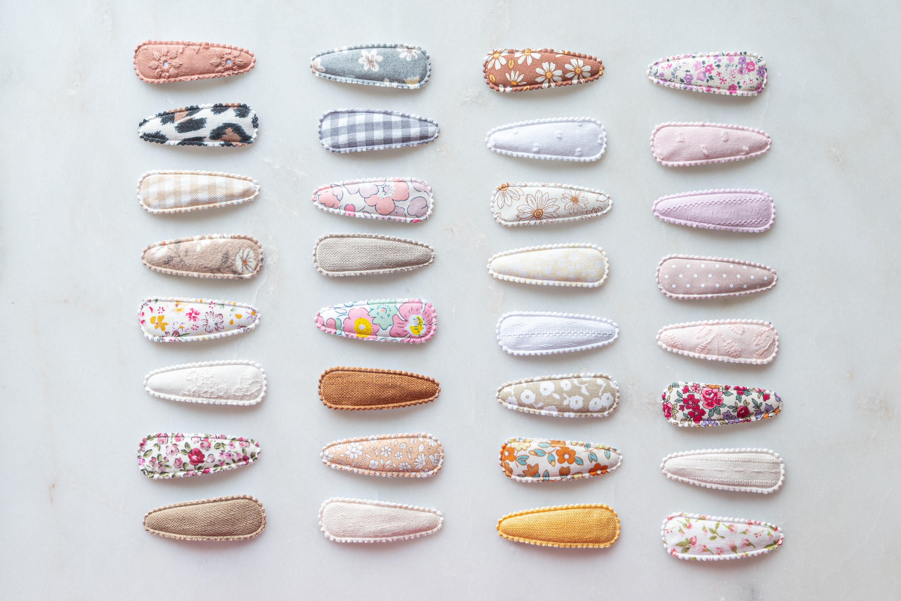 Fabric Snap Clips Baby Girl Hair Clips Girl Hair Accessory - Etsy