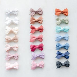 Mini Bow Snap Clips Baby Girl Hair Clips Girl Hair - Etsy