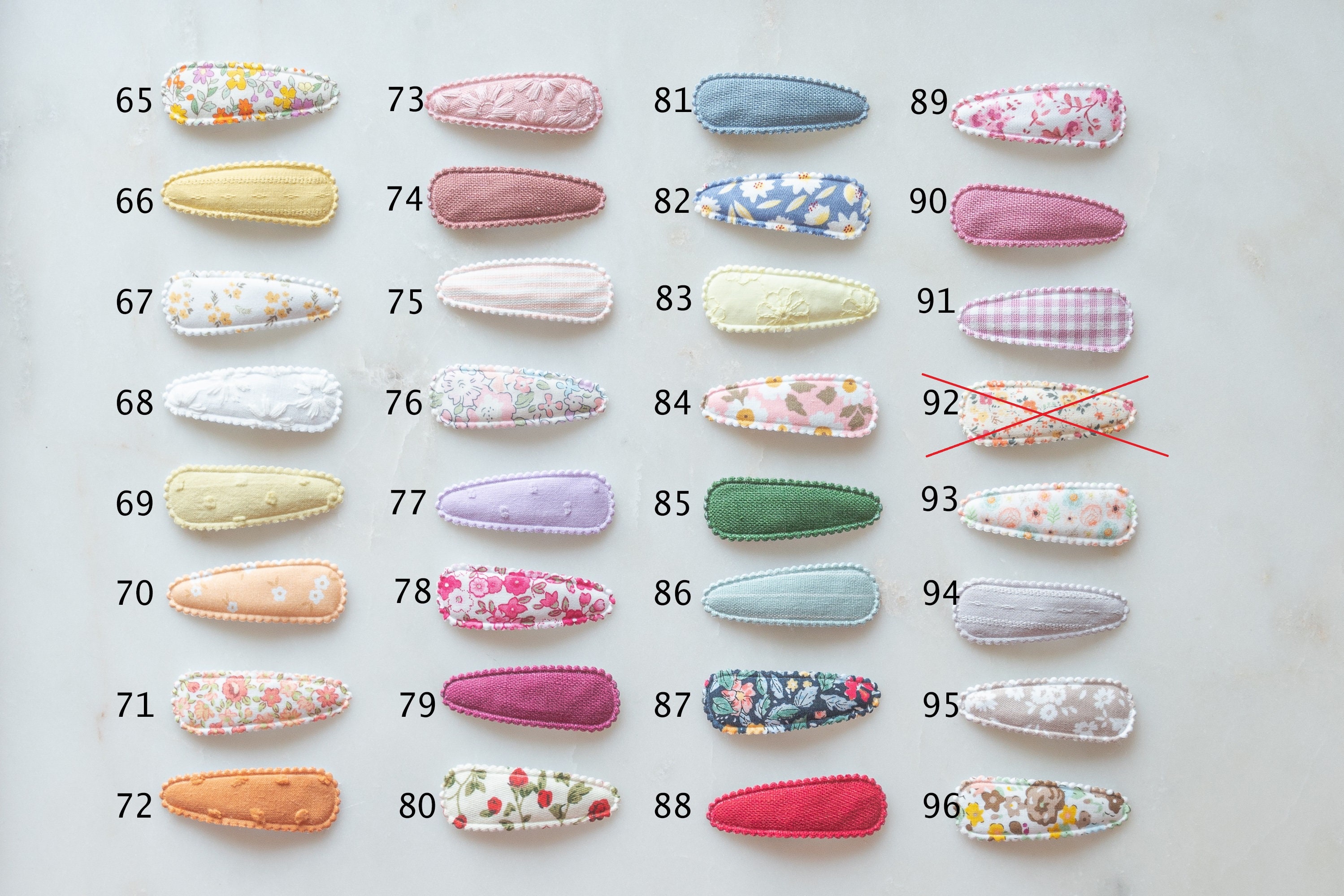 Fabric Snap Clips Baby Girl Hair Clips Girl Hair Accessory - Etsy