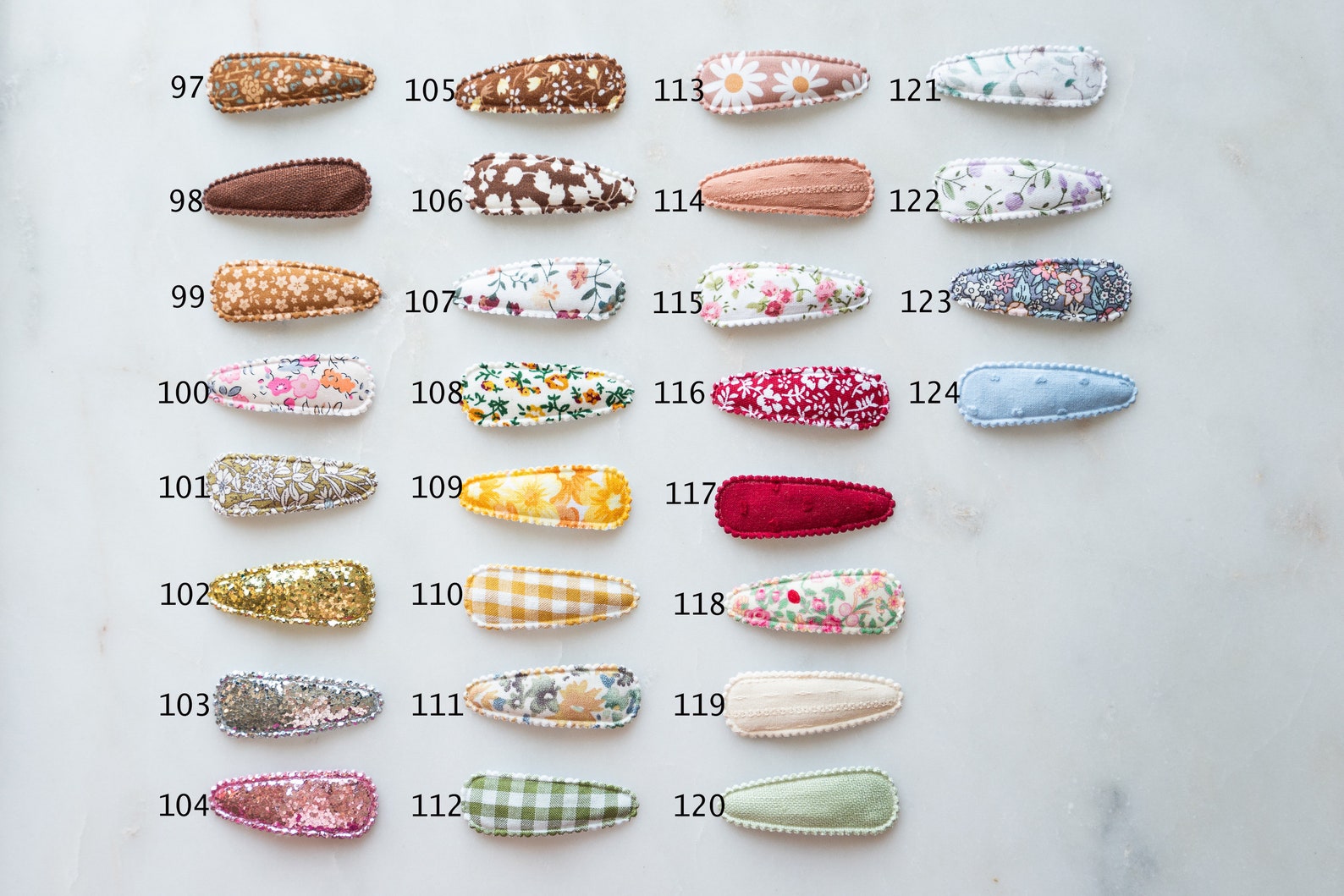 Fabric Snap Clips Baby Girl Hair Clips Girl Hair Accessory - Etsy