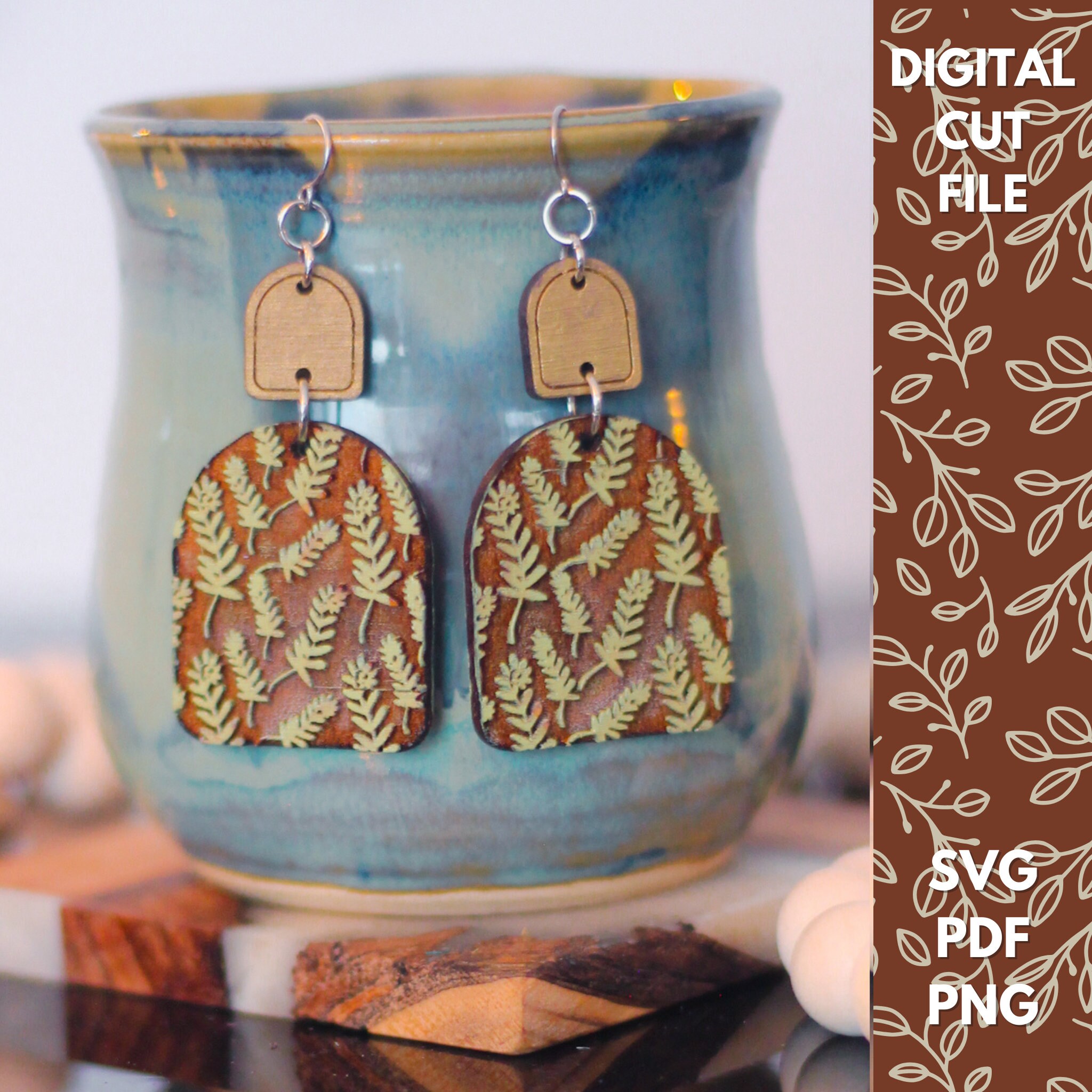 Earring SVG, Wood Earring SVG, Arch Earring Svg, Leather Earring SVG ...