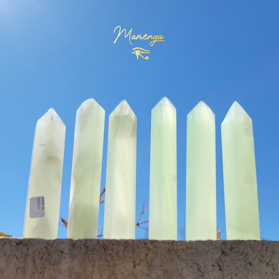 Natural Polished Green Calcite Towers From Mexico. Ultraviolet - Etsy