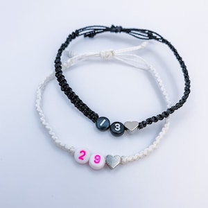 Number Bracelet - Etsy