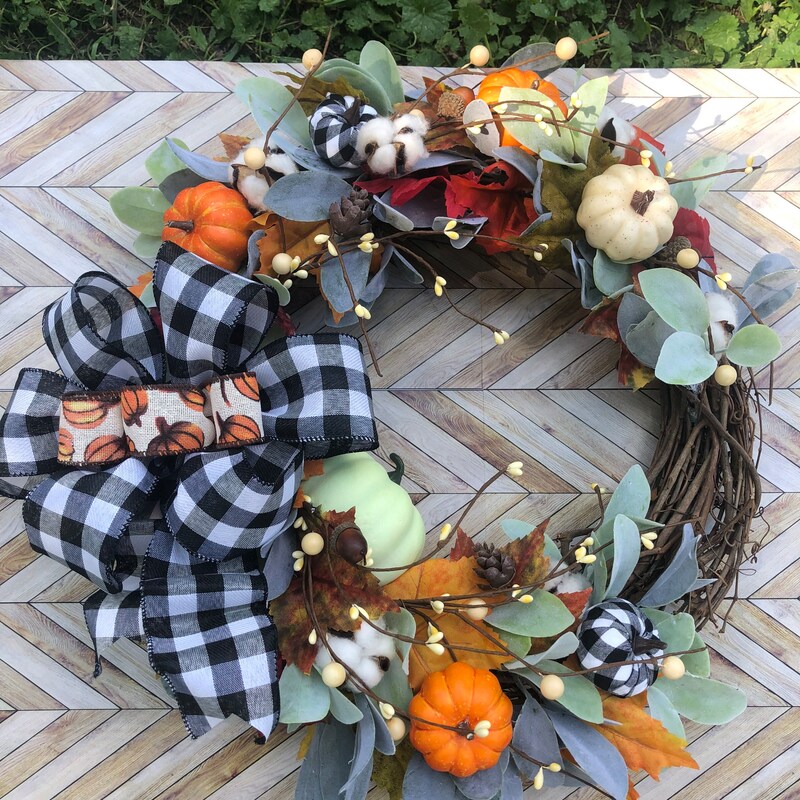 Rustic Fall Wreath - Etsy