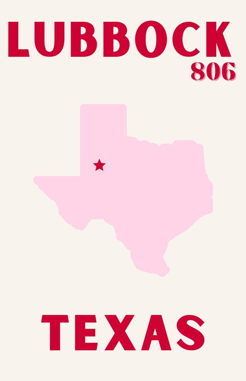 Preppy Texas Tech Wall Art. Texas Tech Wall Art. Lubbock Preppy Wall ...
