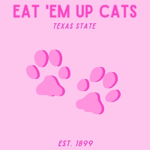 Preppy Texas State Wall Art, Pink Texas State Wall Art, Pink Texas Dorm ...