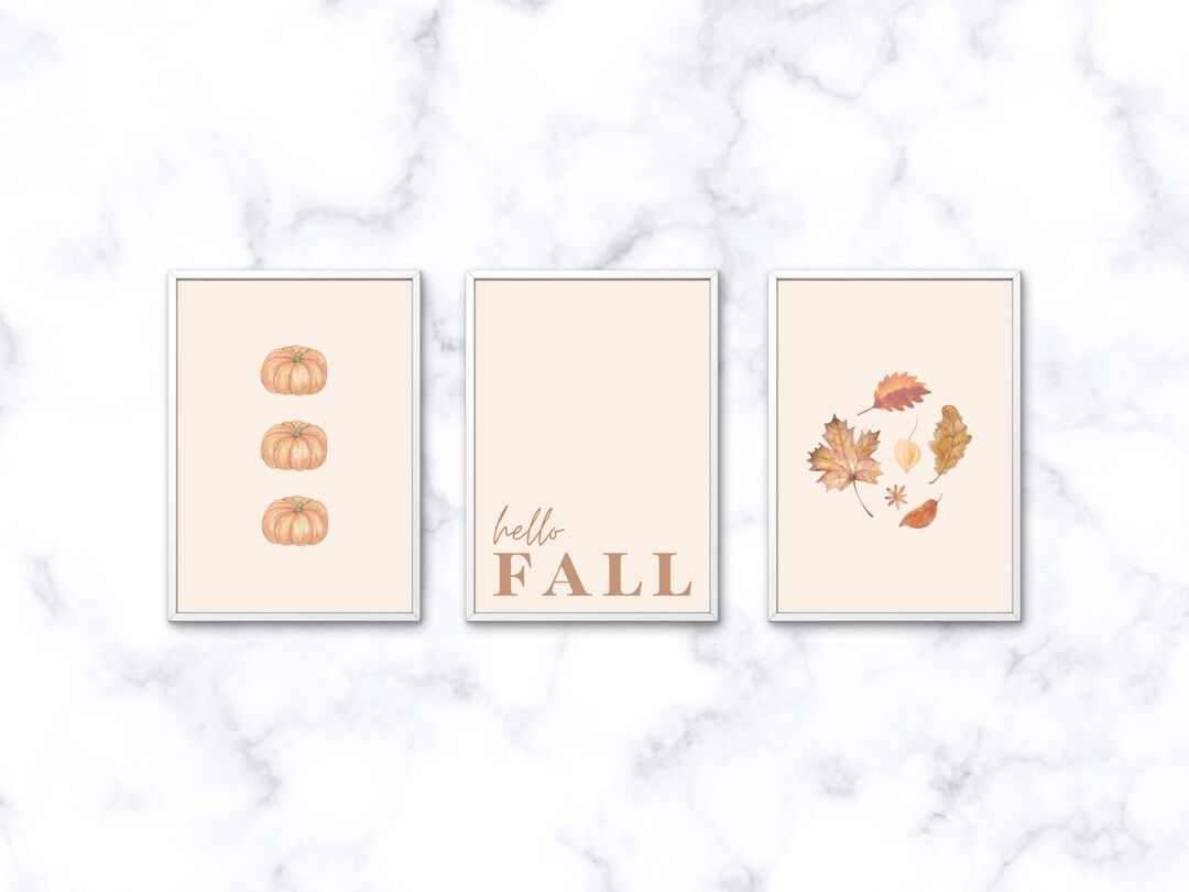 Seasonal Fall Wall Art, Printable Fall Wall Art, Fall Wall Decor ...