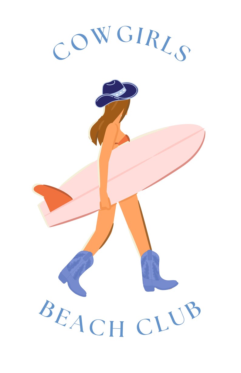 Coastal Cowgirl Wall Art, Digital Download, Set of 3 - Etsy