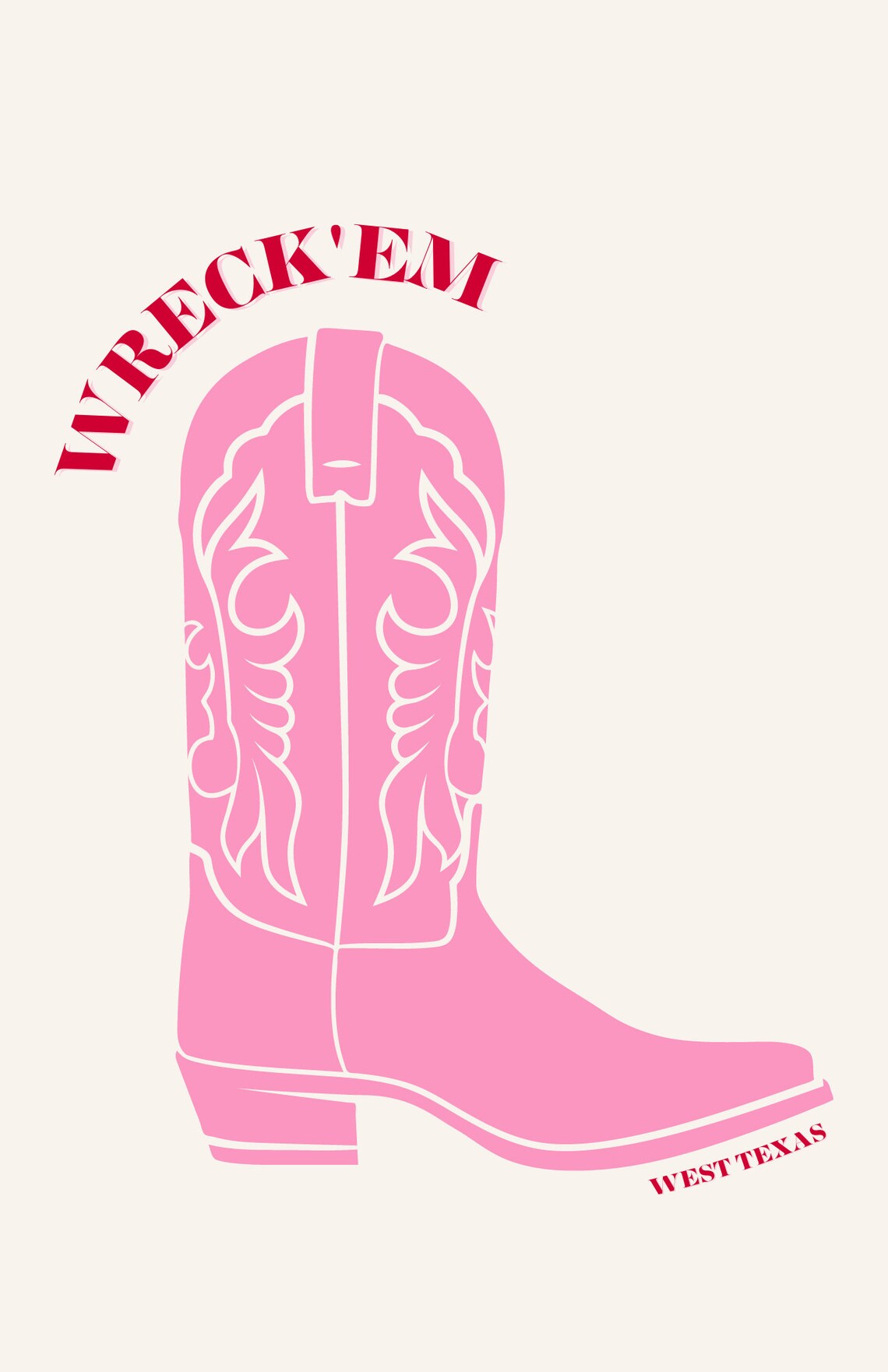 Preppy Texas Tech Wall Art. Texas Tech Wall Art. Lubbock Preppy Wall ...