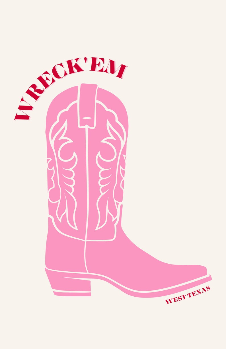 Preppy Texas Tech Wall Art. Texas Tech Wall Art. Lubbock Preppy Wall ...