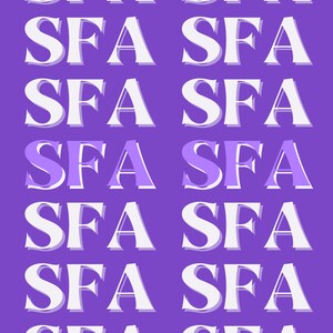 Stephen F Austin Wall Art, SFA Wall Art, Preppy SFA Dorm Decor, College ...