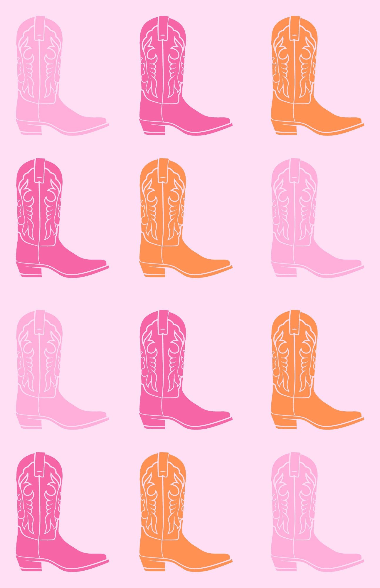 Preppy TCU Wall Print downloadable, Pink and Orange TCU Wall Art, TCU ...