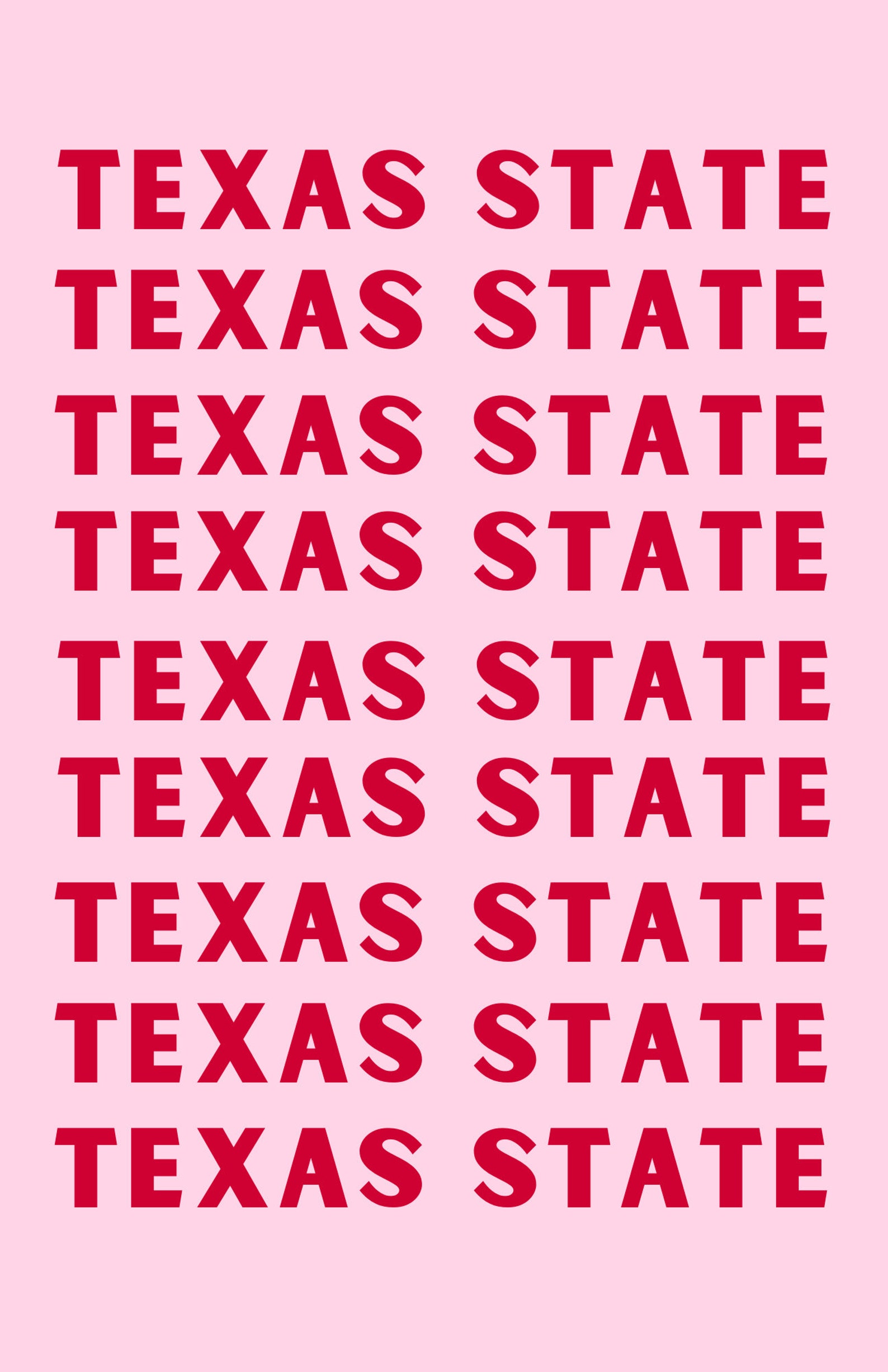 Texas State Wall Art, Preppy Texas State Wall Decor, Preppy Dorm Decor ...
