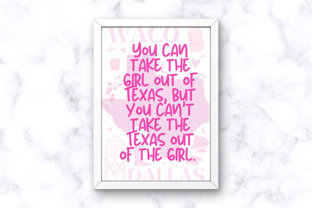 Preppy Texas Art, Preppy Texas Dorm Wall Prints, Digital Downloads - Etsy