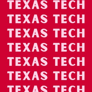 Preppy Texas Tech Wall Art. Texas Tech Wall Art. Lubbock Preppy Wall ...