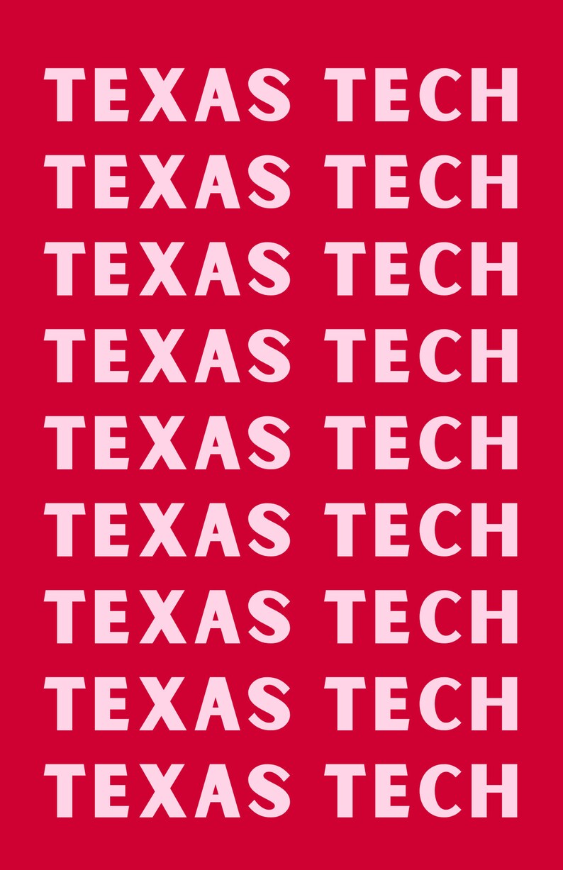 Preppy Texas Tech Wall Art. Texas Tech Wall Art. Lubbock Preppy Wall ...