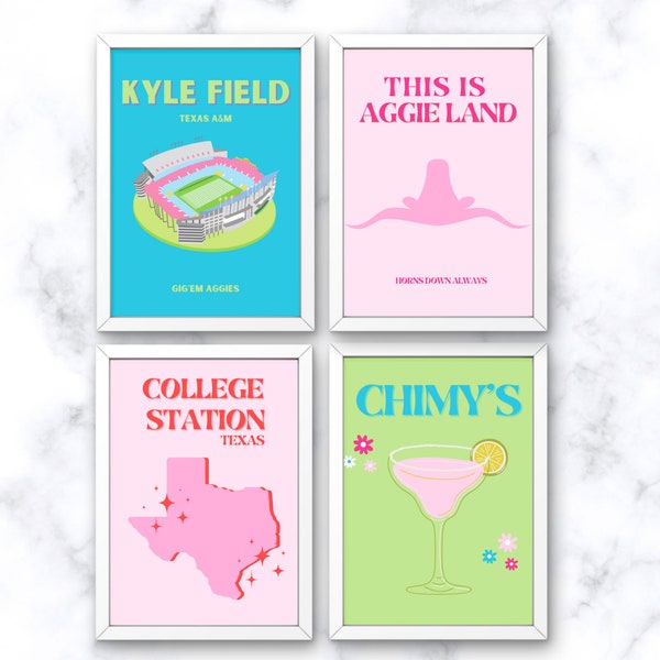 Texas a and M Dorm Prints - Etsy