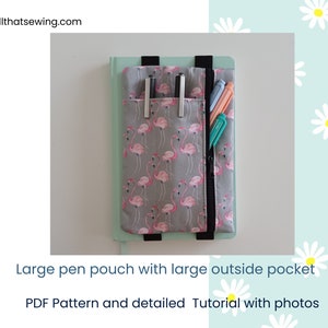 Planner Pouch Pattern, Zipper Pencil Case for Book, Journal Pen Pouch ...