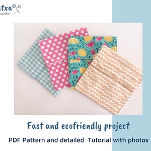 School Lunch Bag Sandwich Bag Pattern Reusable Sandwich Bag - Etsy