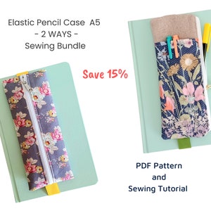 Pen Case Sewing Pattern, A5 Agenda Pen Holder, Planner Pen Pouch ...