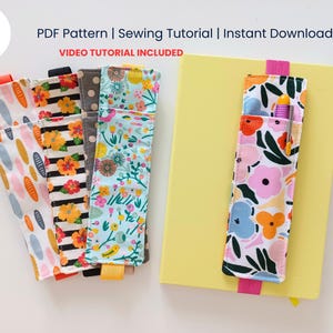 Bookmark Pen Holder Pattern, Notebook Pen Sleeve Tutorial, A5 Pen ...