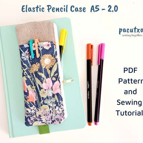 Planner Pouch Pattern Zipper Pencil Case for Book Journal - Etsy