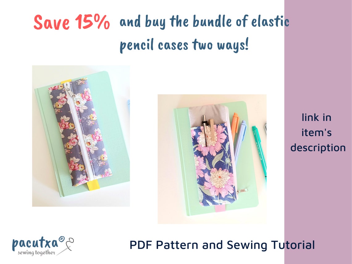 Elastic Pencil Case Elastic Pen Pouch Journal Pen Holder A5 - Etsy