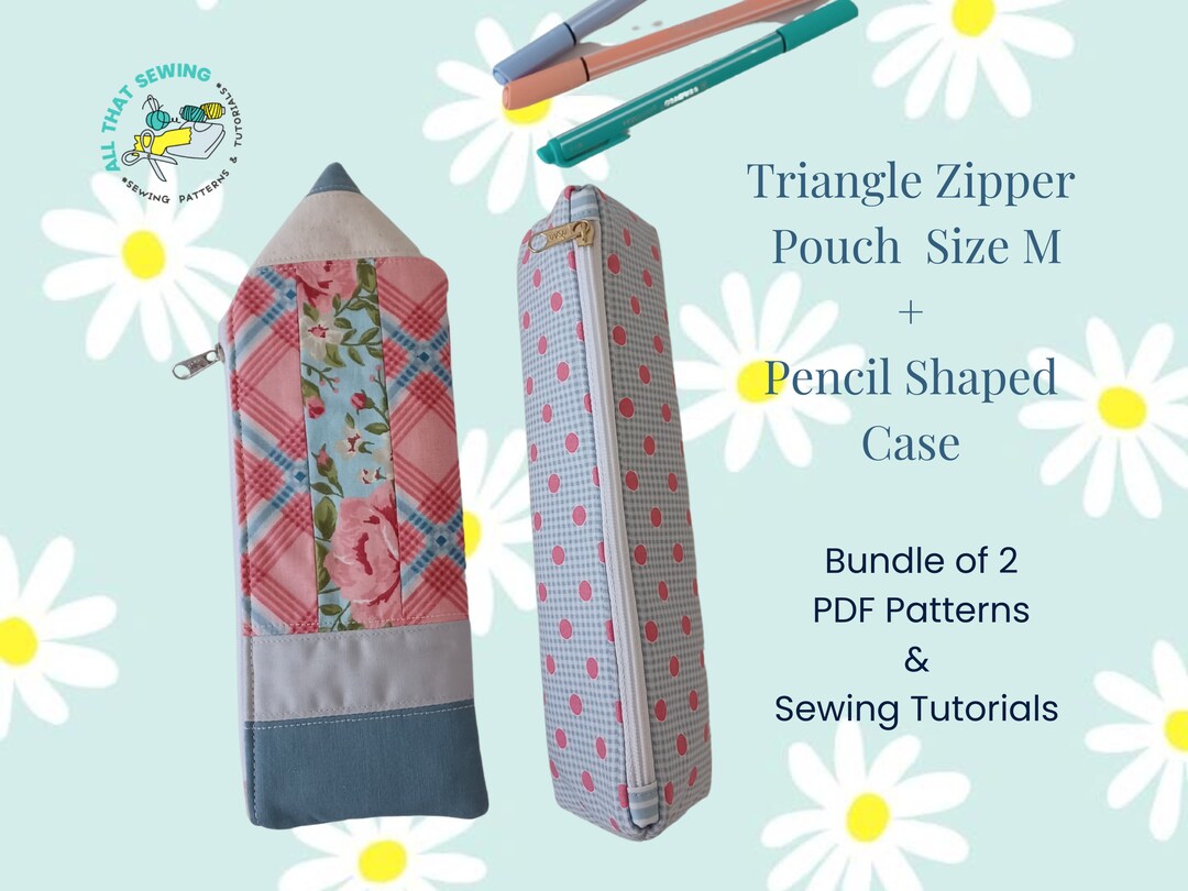 Pencil Pouch Pattern Pencil Shaped Pouch Pencil Case - Etsy
