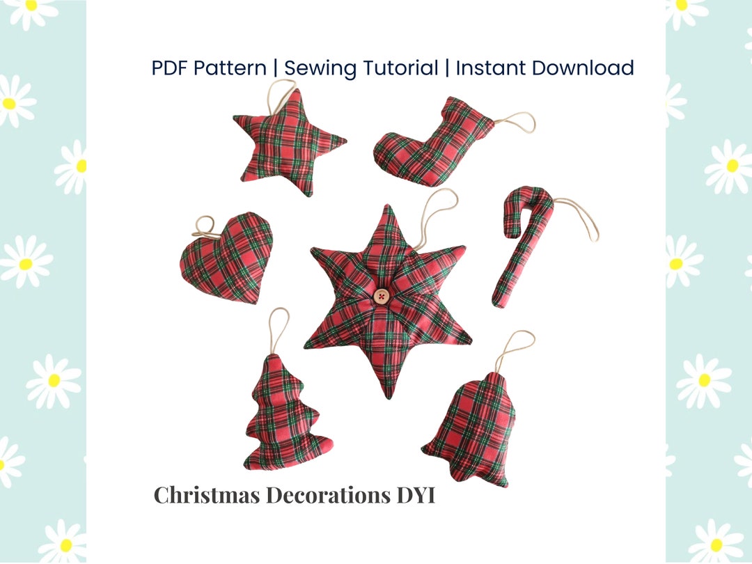 Christmas Sewing Pattern PDF - Star Tree Topper / Christmas Tree ...