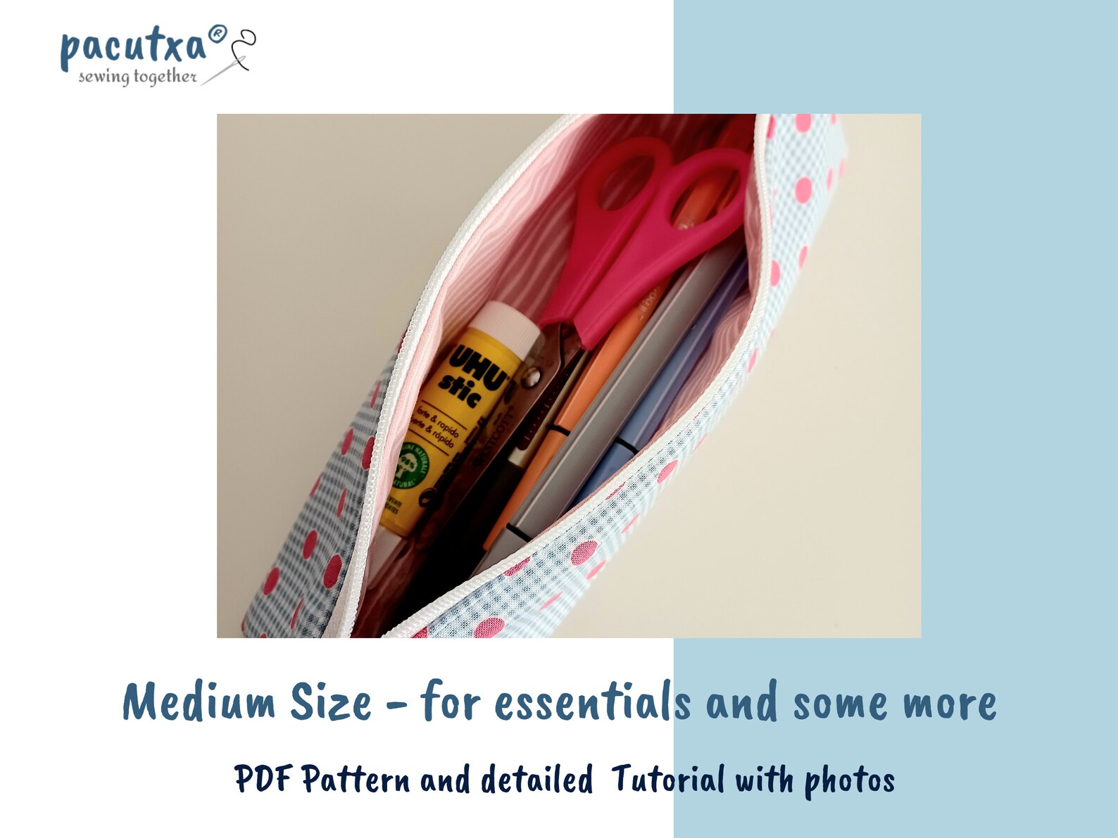 Pencil Case Pattern Pencil Pouch Zipper Pouch Pattern - Etsy