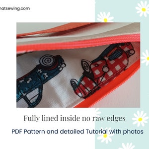 Notebook Elastic Pencil Case Sewing Pattern, Zipper Pencil Pouch PDF ...