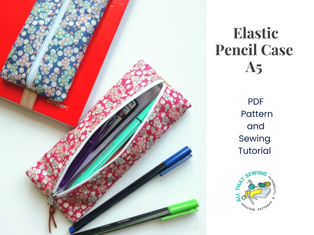 Elastic Pencil Case Elastic Pen Pouch Journal Pen Holder A5 - Etsy