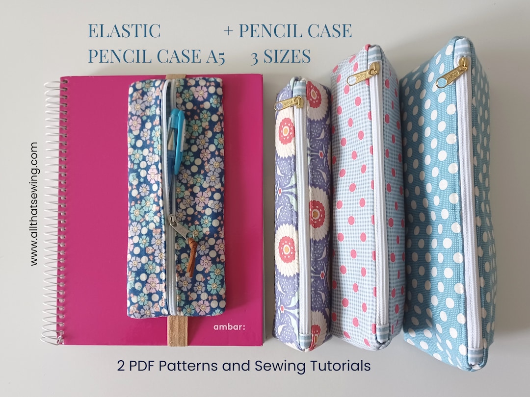 Elastic Pencil Case, Pencil Case Pattern, Planner Pen Pouch, Pencil ...