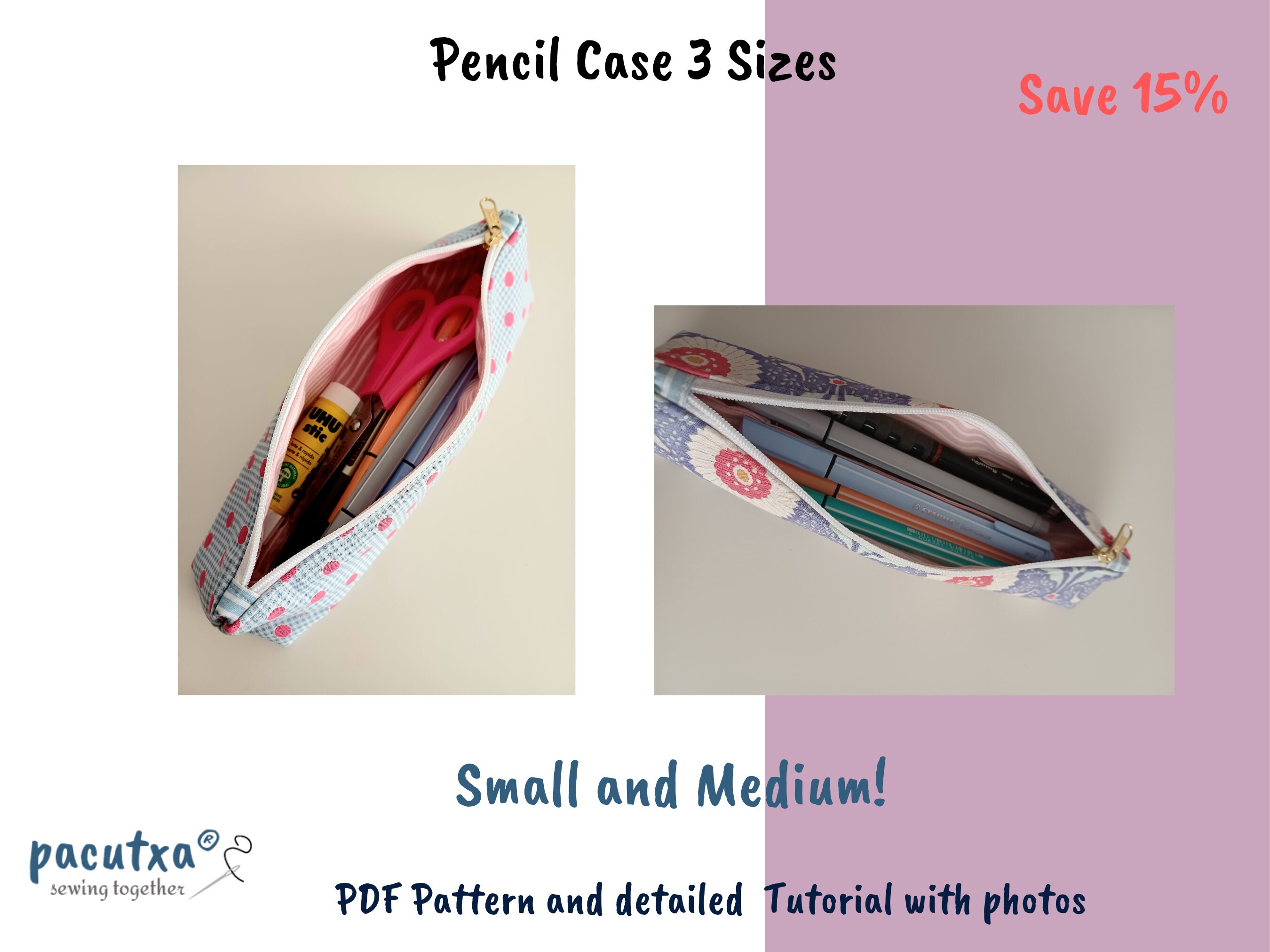 Elastic Pencil Case Pencil Case Pattern Planner Pen Pouch - Etsy Australia