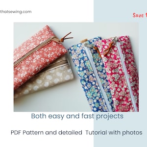 PDF Sewing Pattern Bundle, Notebook Elastic Pencil Case, Agenda Pen ...