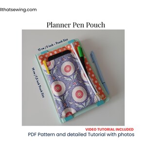 Elastic Pencil Case, Pen Sleeve Pattern, Planner Pouch, Elastic Pen ...