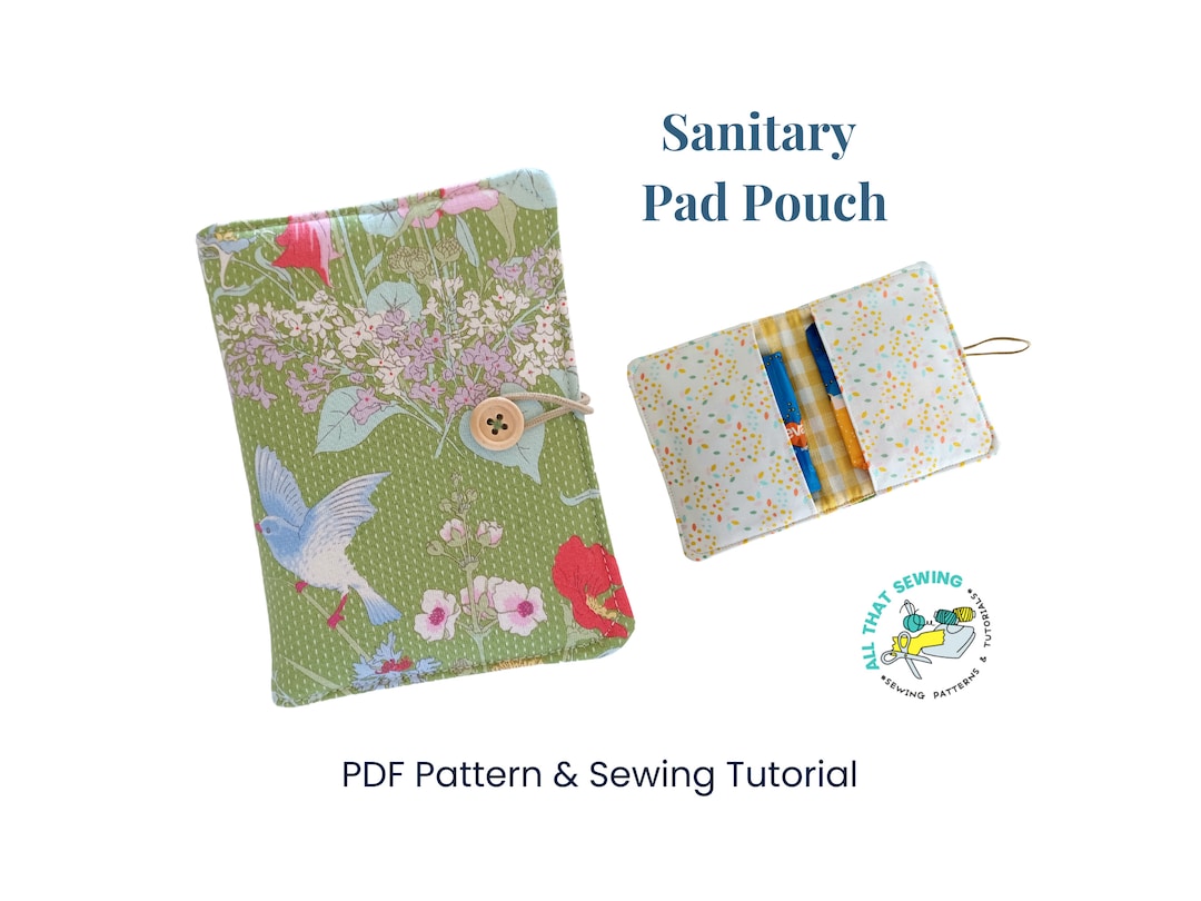 Sanitary Pad Pouch Pattern, Privacy Pouch, Pad and Tampon Holder ...