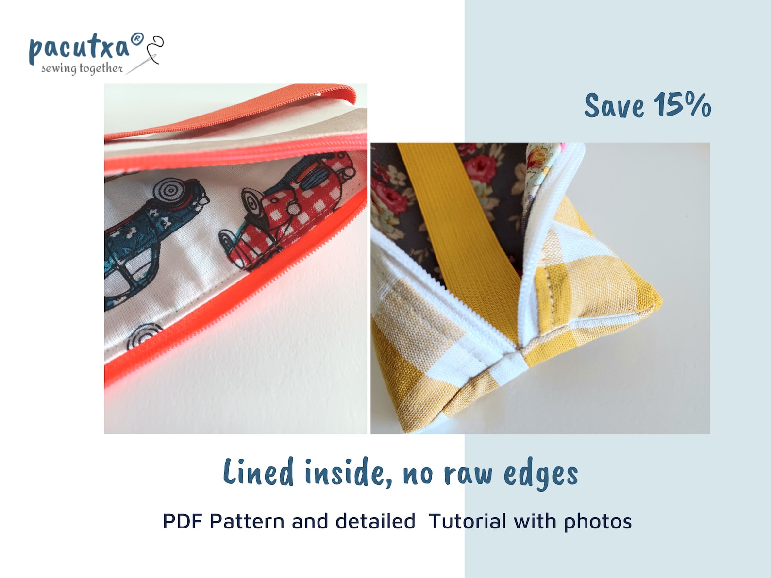 PDF Sewing Pattern Bundle Notebook Elastic Pencil Case - Etsy