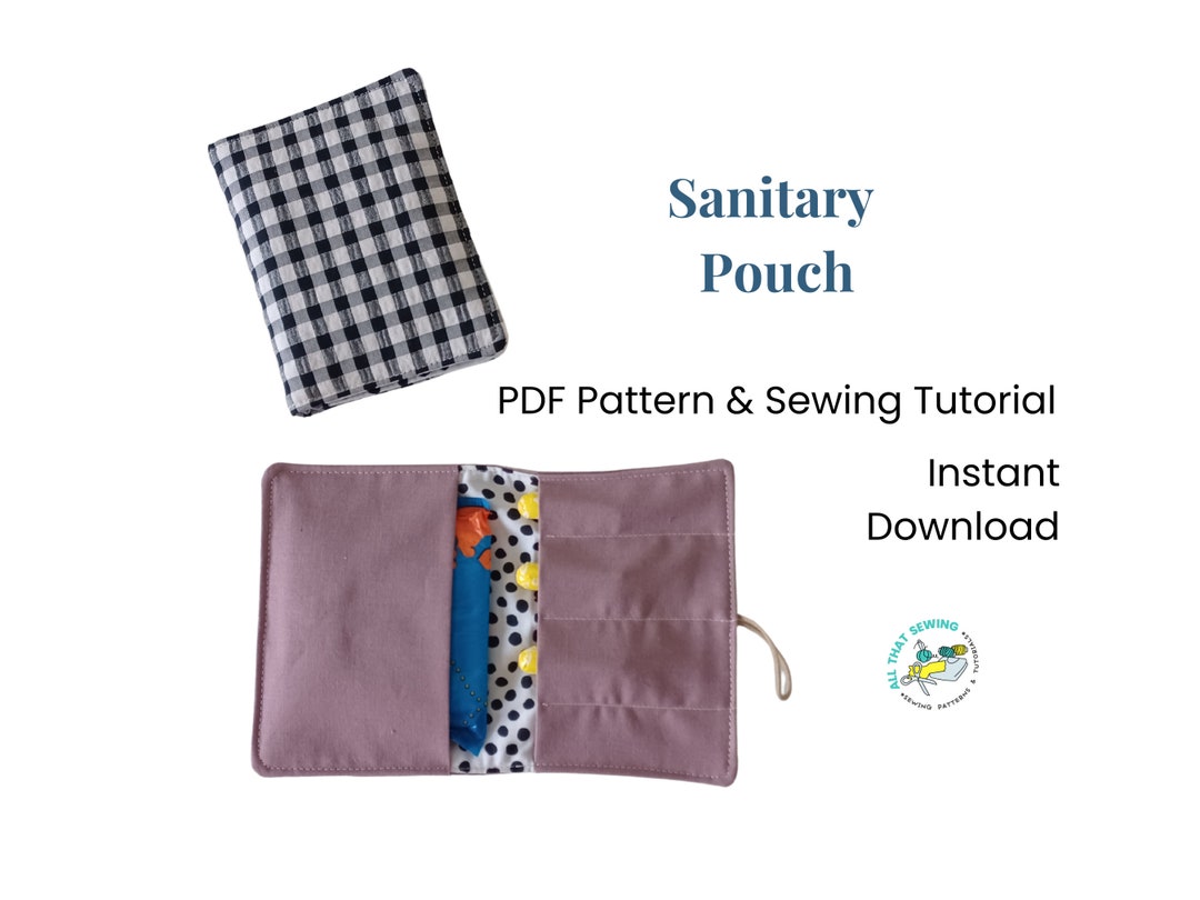 Tampon Holder Pattern, Tampon Pouch, Tampon Storage Case, Women Hygiene ...
