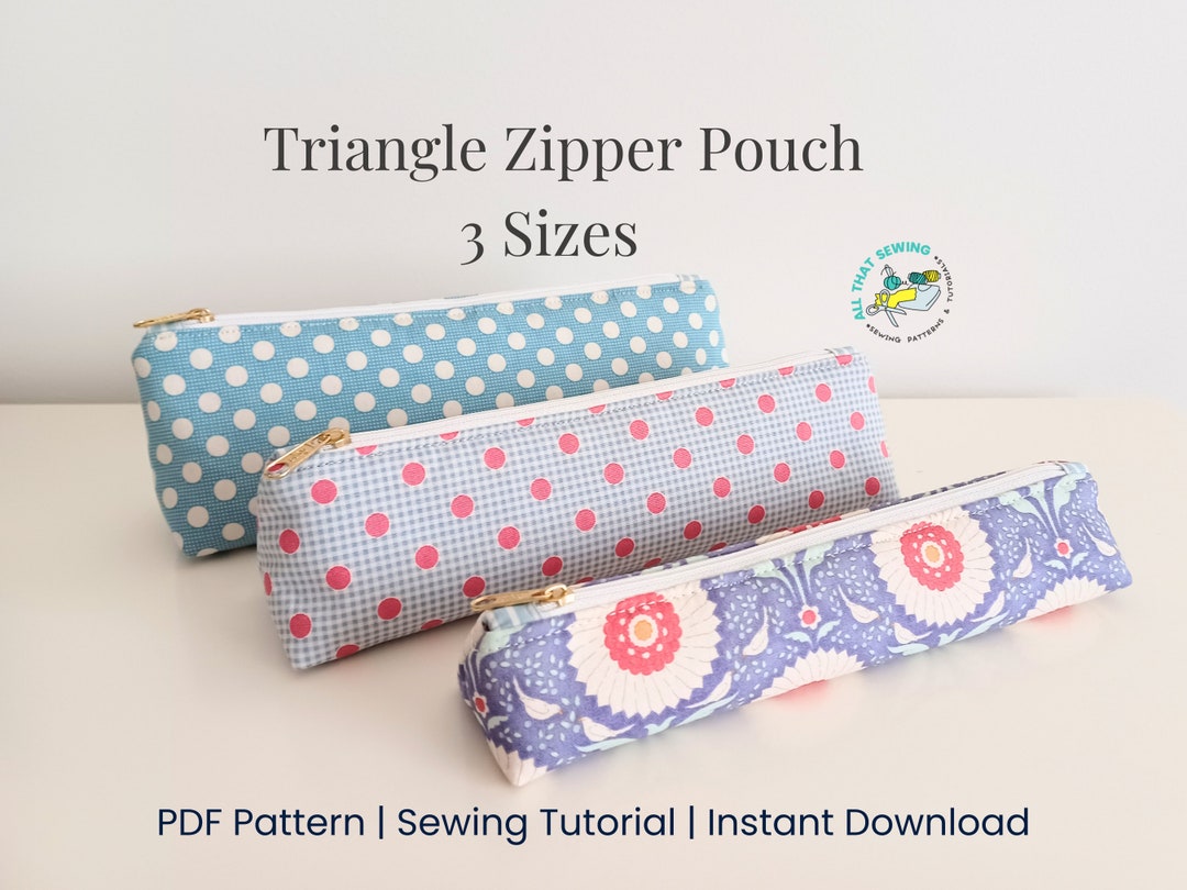 Pencil Case Pattern, Pencil Pouch, Zipper Pouch Pattern, Pencil Case ...