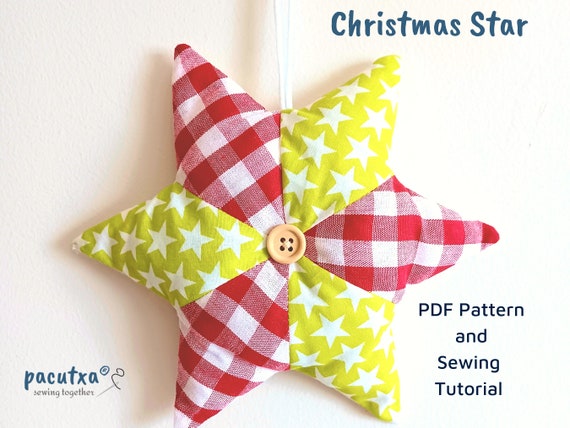 Christmas Star Pattern Tree Topper Sewing Pattern - Etsy