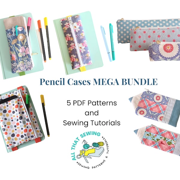 Pdf Pencil Case Sewing Pattern - Etsy