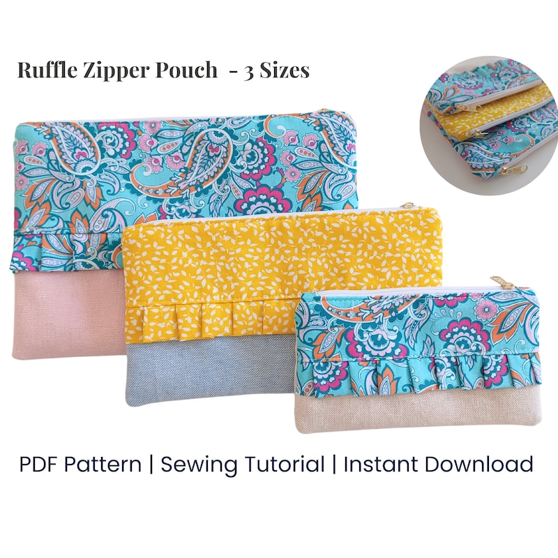 Zipper Pouch Sewing Pattern - Etsy