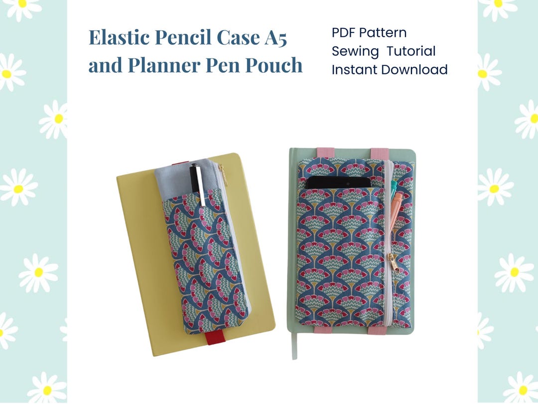 Planner Pen Case, Journal Sleeve Pattern, Elastic Pen Holder for ...