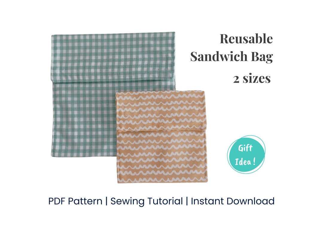 Patron de sac à sandwich / sac à lunch réutilisable - Idée cadeau ...