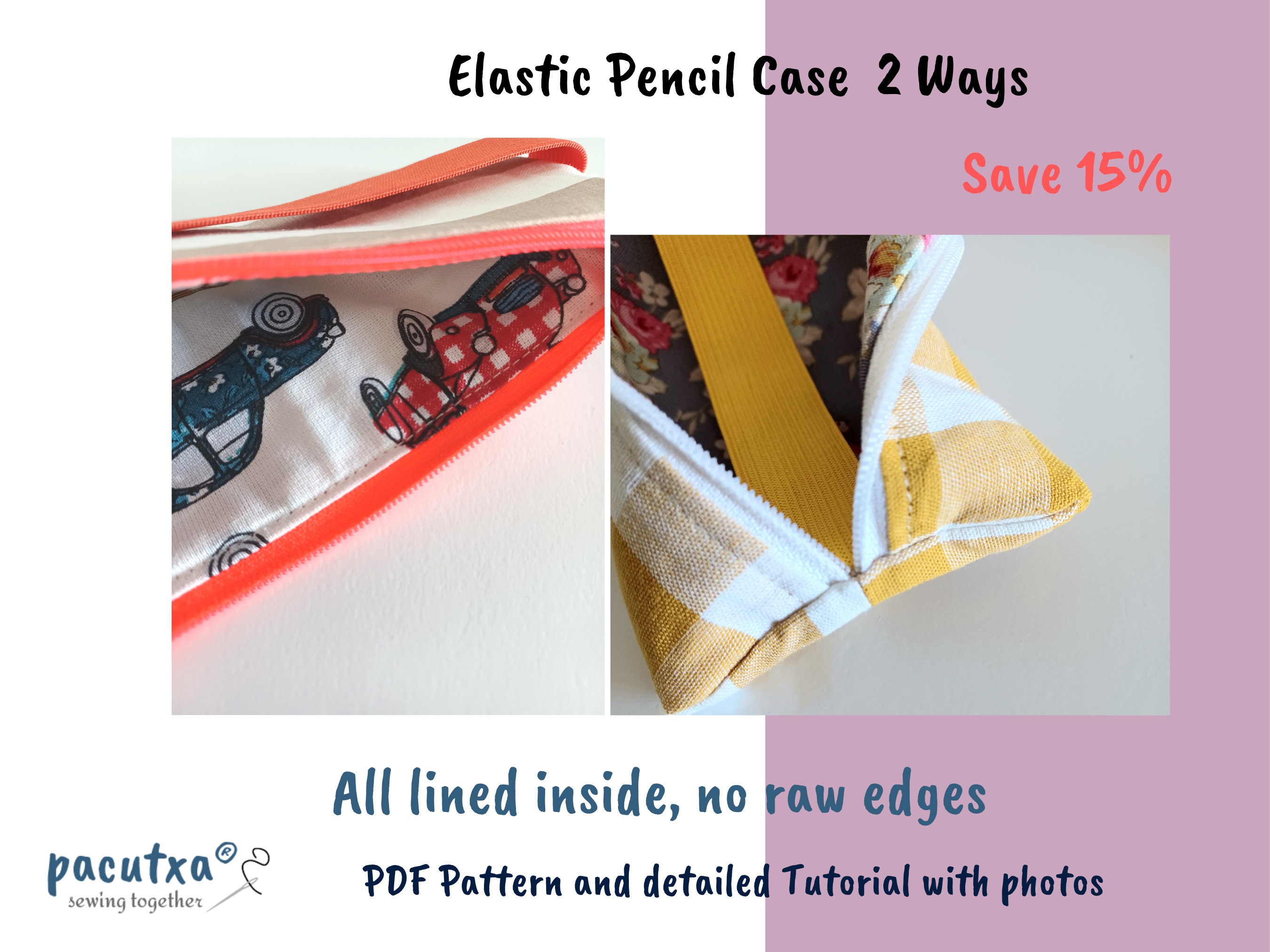 Elastic Pencil Case Pencil Case Pattern Planner Pen Pouch - Etsy Australia