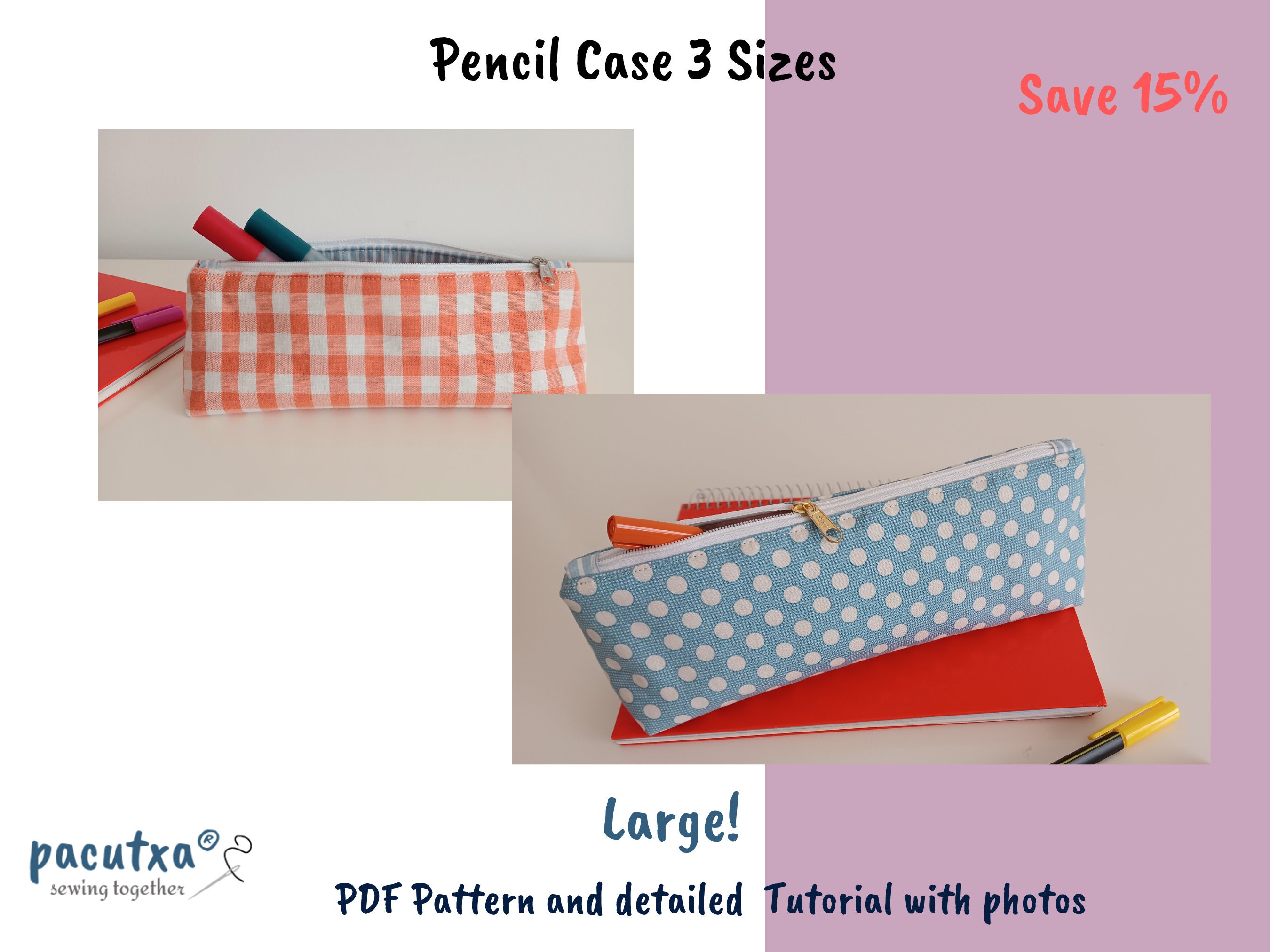 Elastic Pencil Case Pencil Case Pattern Planner Pen Pouch - Etsy Australia