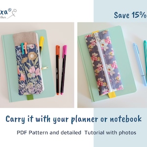 PDF Sewing Pattern Bundle Notebook Elastic Pencil Case - Etsy
