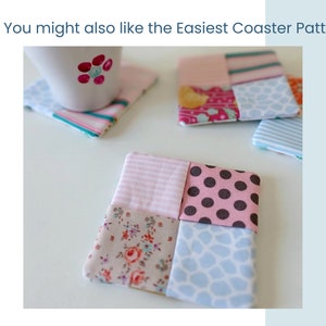 Heart Mug Rug Pattern, Fabric Coaster Pattern, Tea Coaster Pattern ...