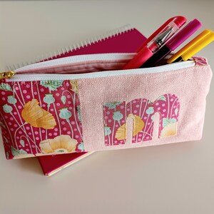 Elastic Pencil Case Sewing Pattern | Monogram Zipper Pouch Pattern ...